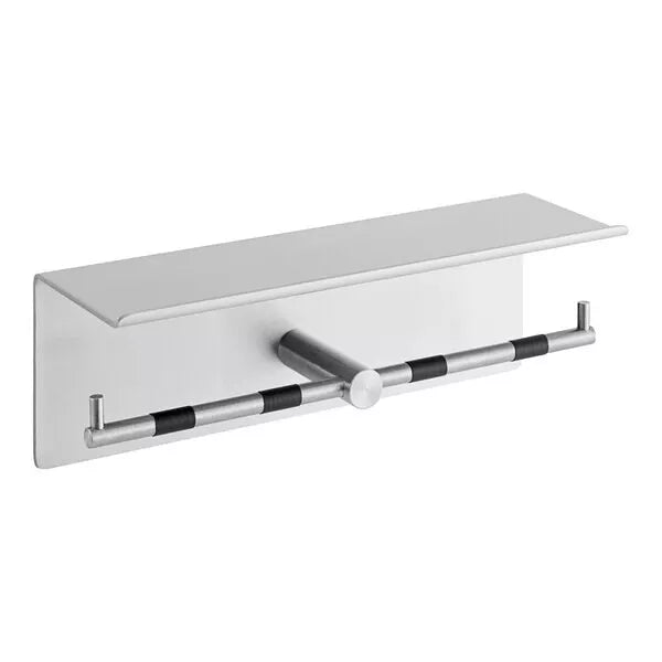 Bobrick Surface-Mounted Toilet Tissue Dispenser & Utility Shelf 2 Roll ...